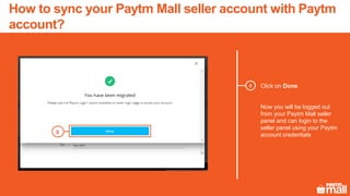 Migration to Paytm account | PPT