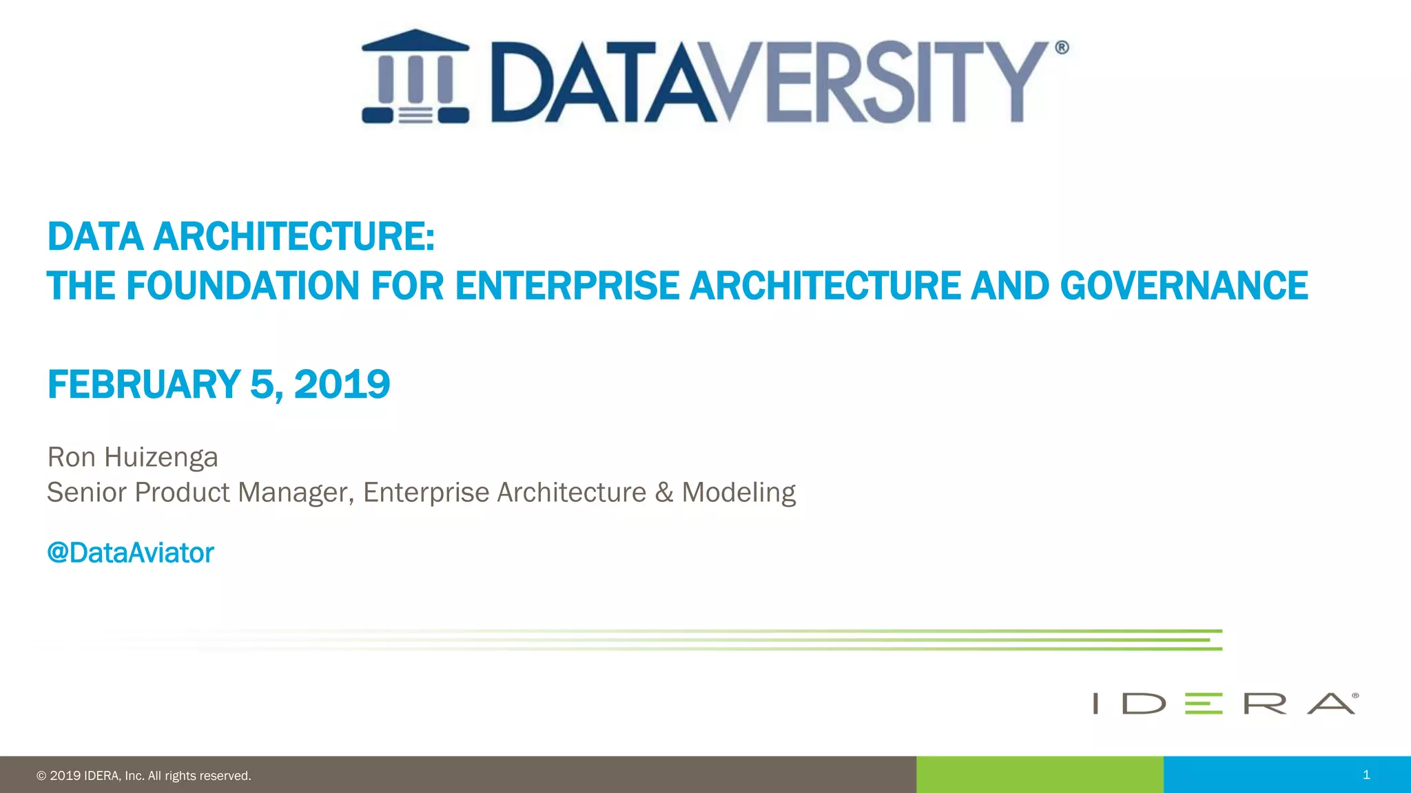 Data Architecture - The Foundation for Enterprise Architecture and ...