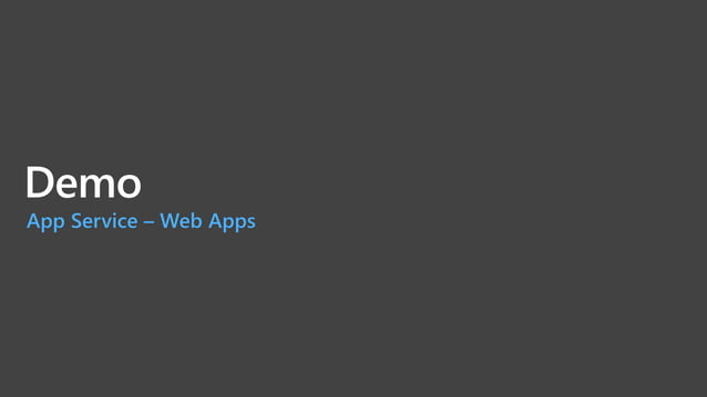 Azure App Service Overview | PDF