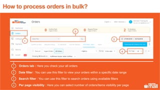Bulk order processing for LMD sellers | PPT