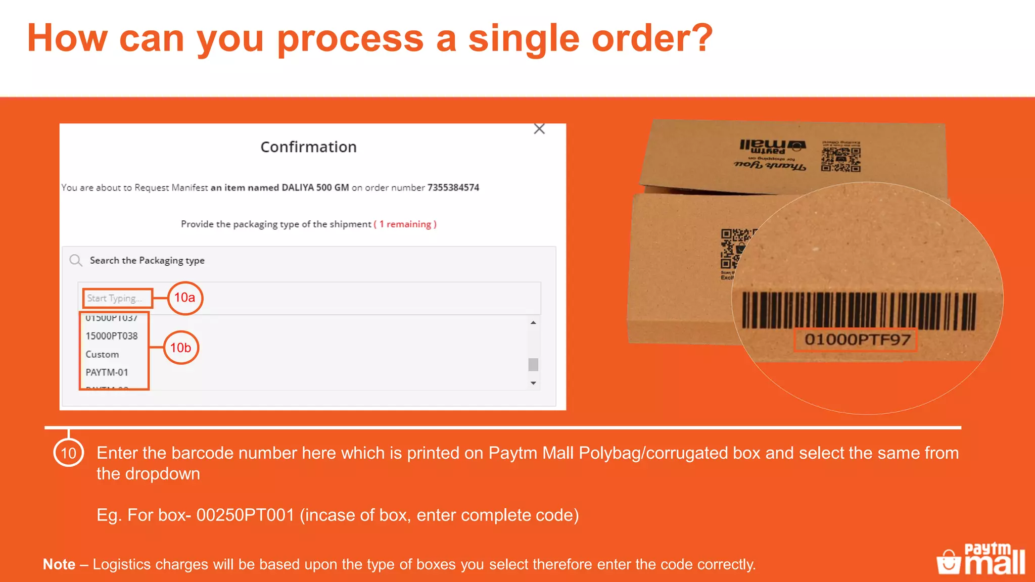 Single order processing for LMD sellers | PPT