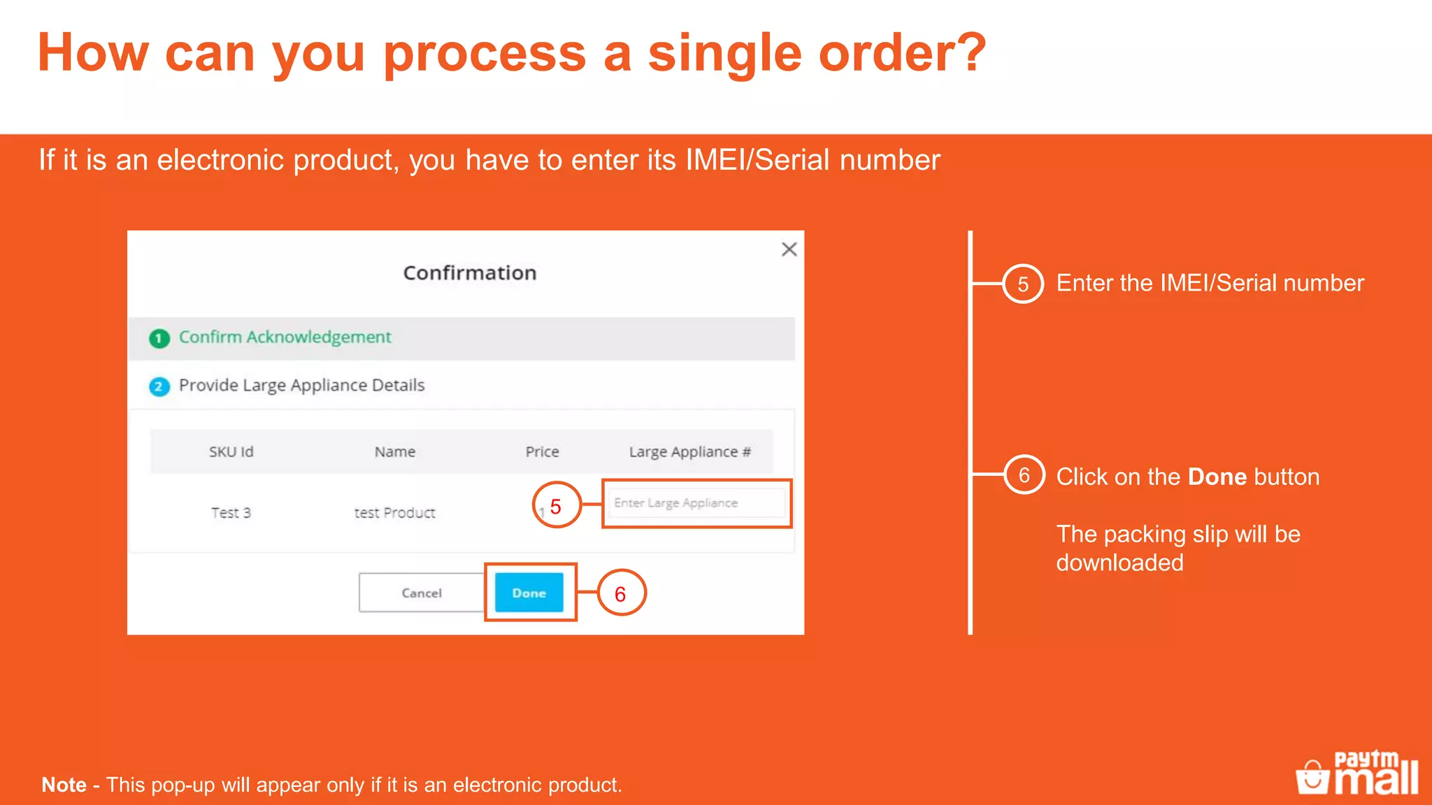 Single order processing for LMD sellers | PPT