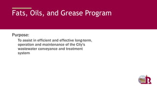 Revelstoke Engineering - Fats Oils and Grease | PPT
