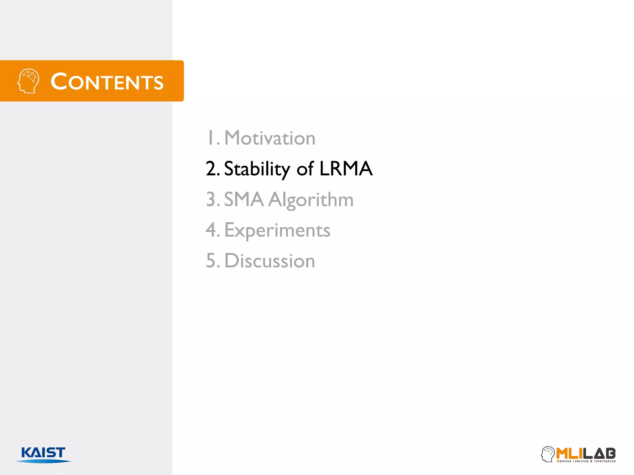 Low-rank Matrix Approximation with Stability | PPT