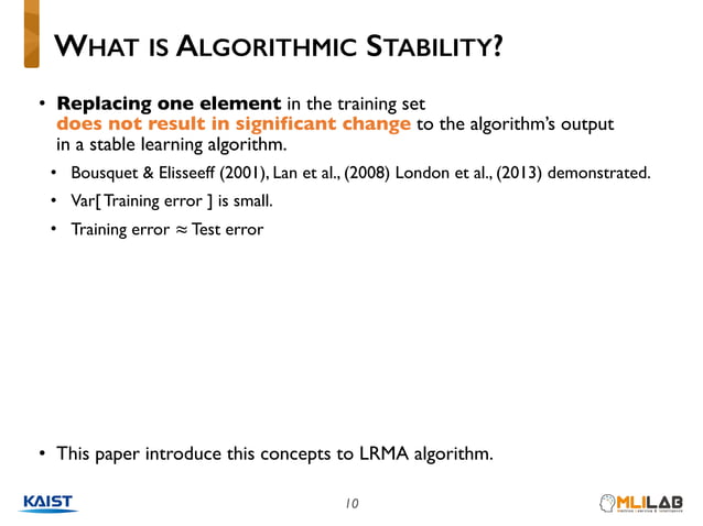 Low-rank Matrix Approximation with Stability | PPT