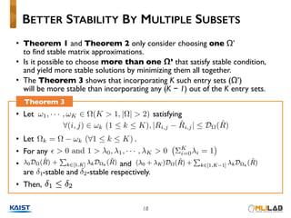 Low-rank Matrix Approximation with Stability | PPT