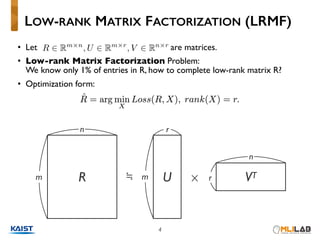 Low-rank Matrix Approximation with Stability | PPT