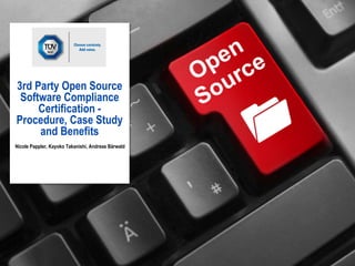 TUV SUD - OpenChain Third Party Certification | PDF | Shareware and Freeware | Computer Software ...
