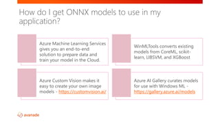 Webinar GLUGNet - Machine Learning.Net and Windows Machine Learning | PPT