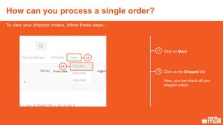 Single order processing for local commerce sellers | PPT