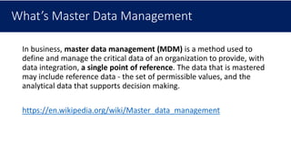 SQL Server 2019 Master Data Service | PPTX