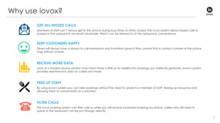 Why should Restaurants use iovox Call Tracking? | PDF