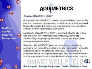 AQUIMETRICS Smart Well Field Solution | PPT