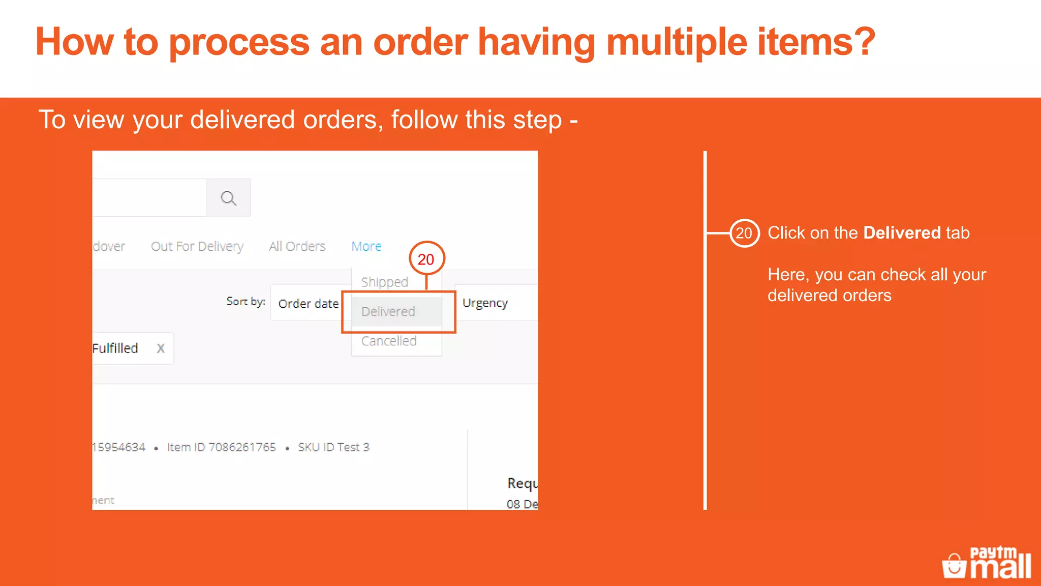 Multiple items order processing- Multiple AWB shipment | PDF