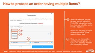 Multiple items order processing- Multiple AWB shipment | PDF