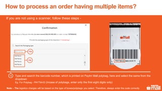 Multiple items order processing- Multiple AWB shipment | PDF