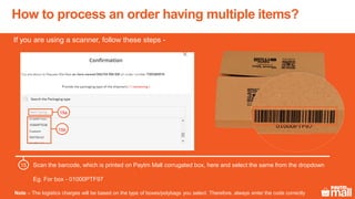 Multiple items order processing- Multiple AWB shipment | PDF