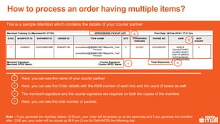 Multiple items order processing- Multiple AWB shipment | PPT