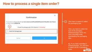 Single item order processing- Multiple AWB shipment | PPT