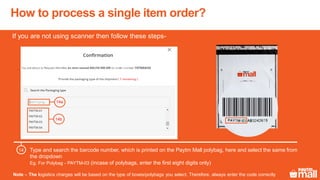 Single item order processing- Multiple AWB shipment | PPT