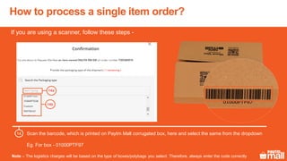 Single item order processing- Multiple AWB shipment | PPT