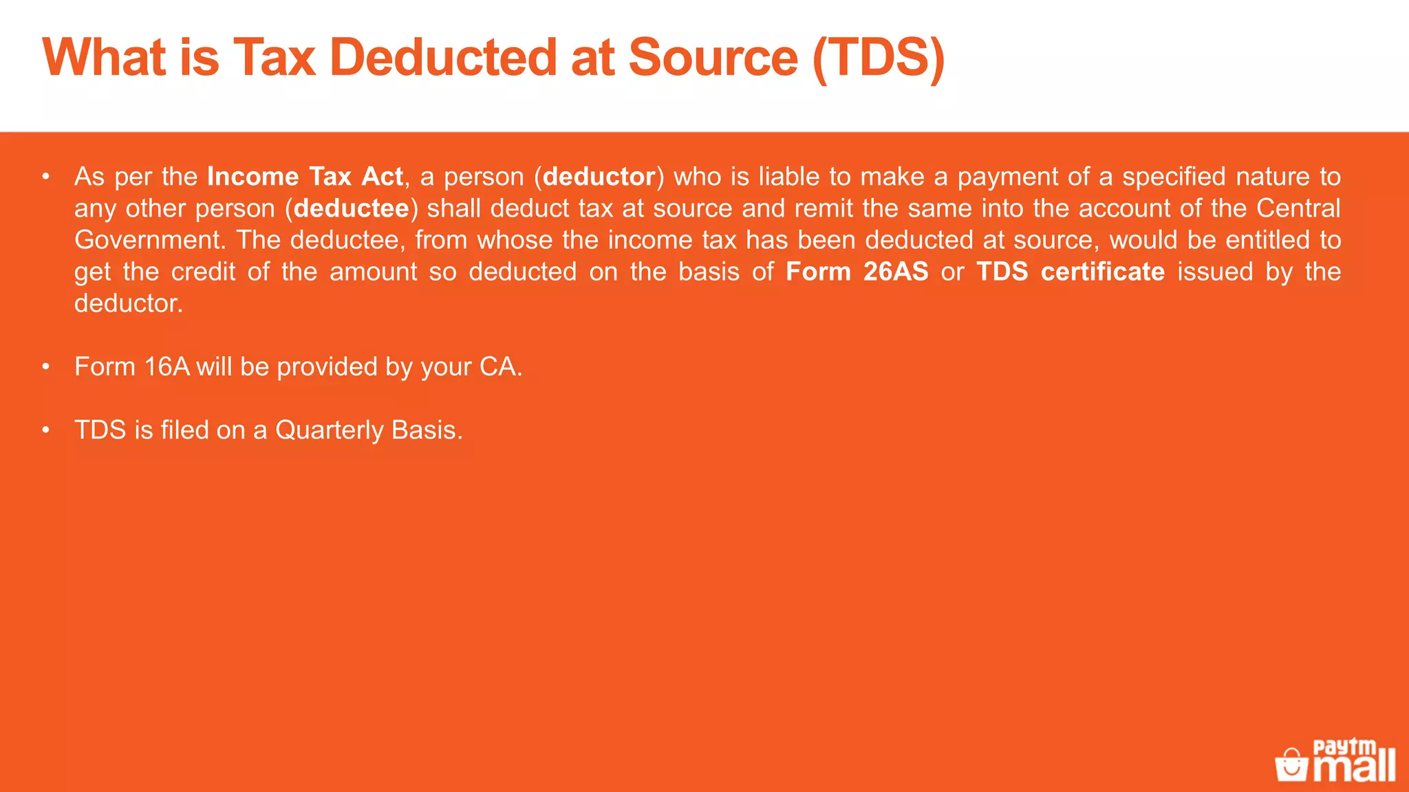 TDS reimbursement process | PDF