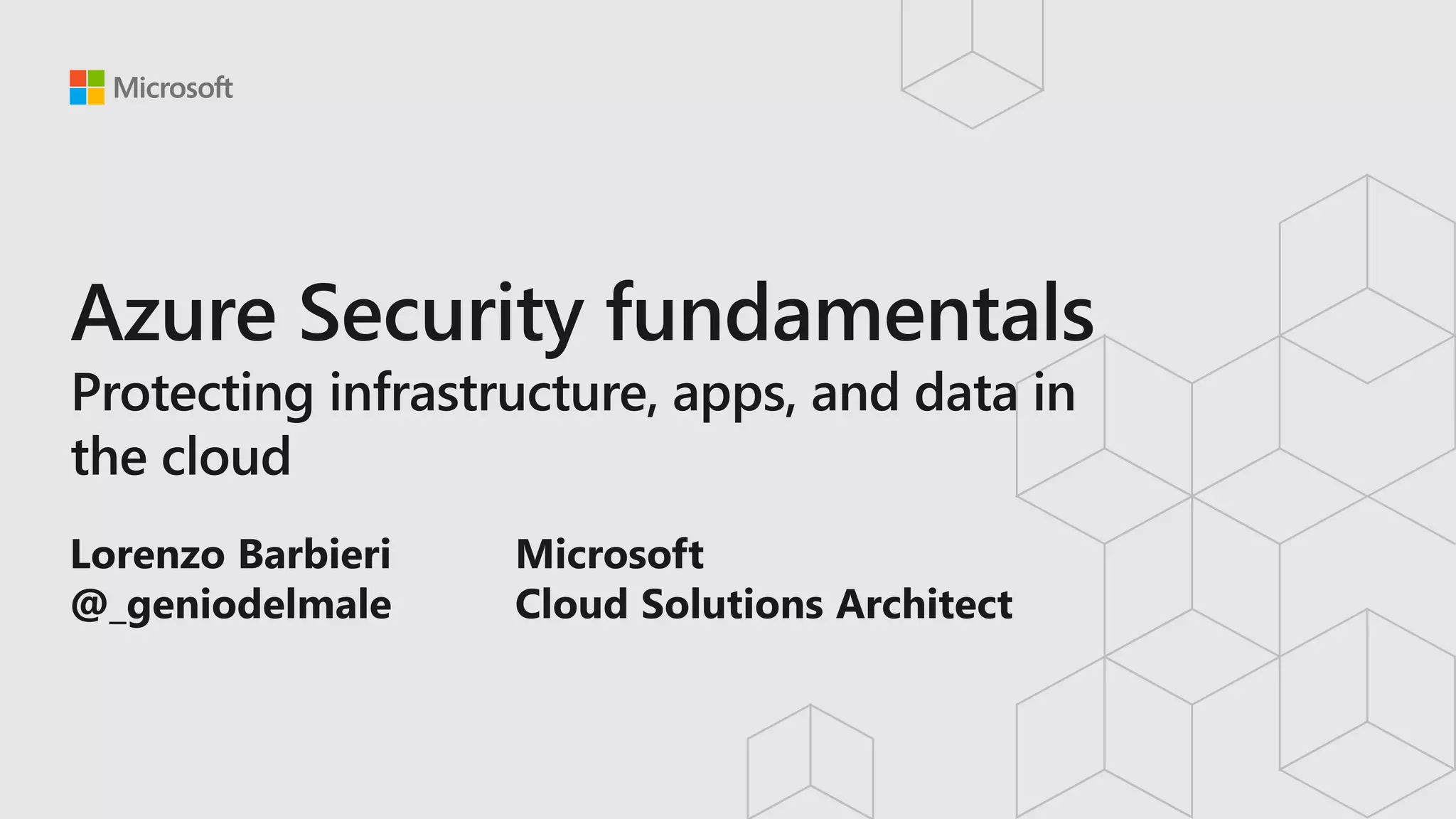 Azure Security Fundamentals | PPTX