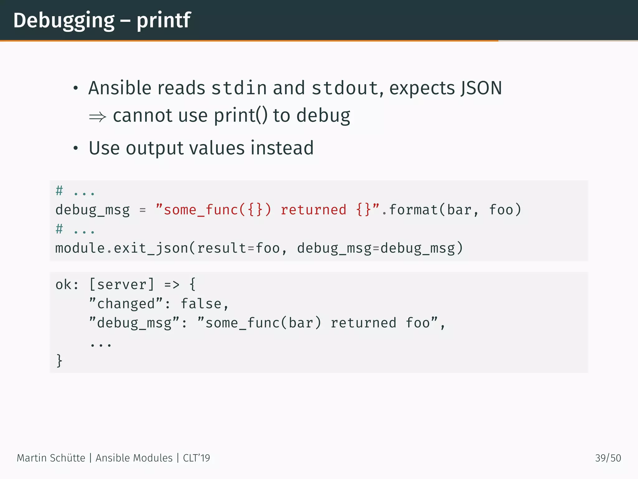 Writing Ansible Modules Clt19 Ppt 