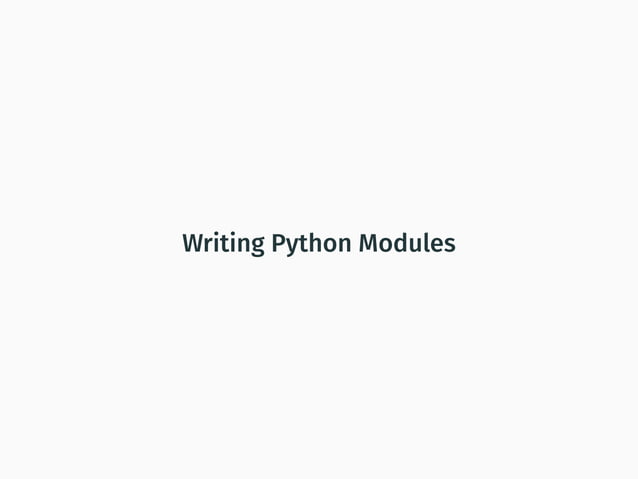 Writing Ansible Modules (CLT'19) | PPT