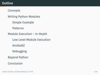 Writing Ansible Modules (CLT'19) | PPT
