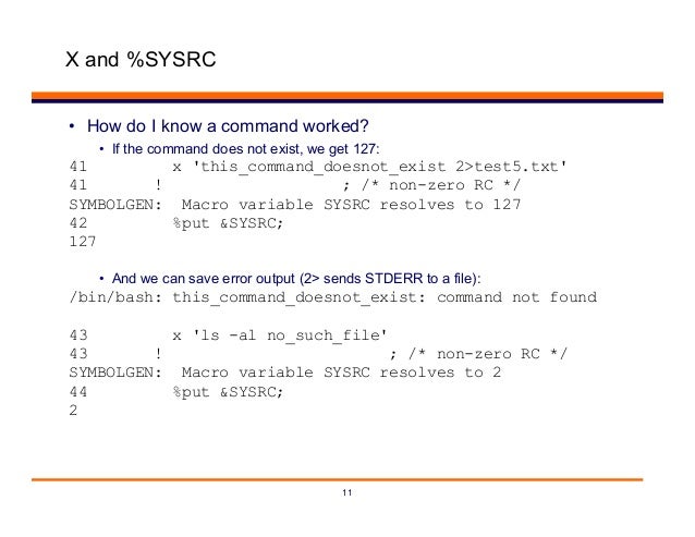 (SAS) UNIX X Command Tips and Tricks