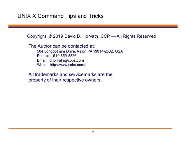 (SAS) UNIX X Command Tips and Tricks