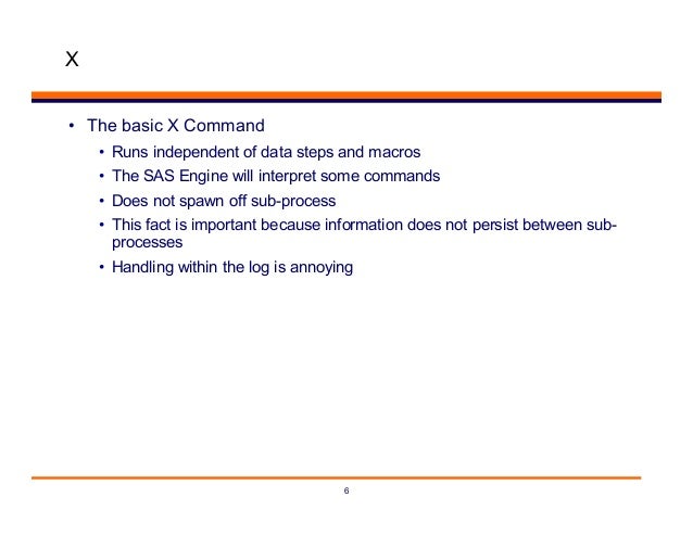 (SAS) UNIX X Command Tips and Tricks