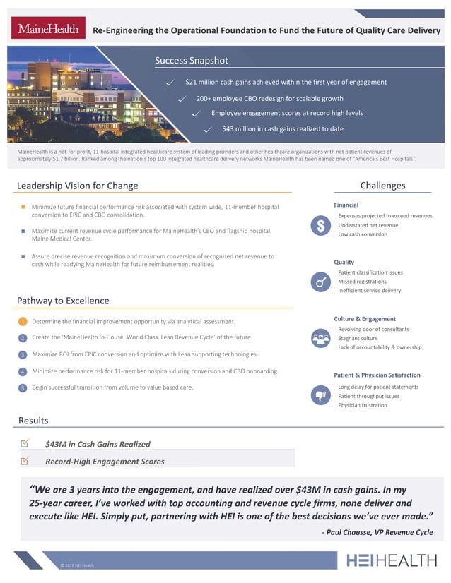 Case Study: Re-Engineering the Operational Foundation to Fund the ...