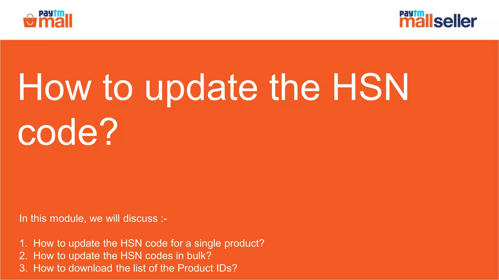 How to update HSN code - Wholesale | PPT