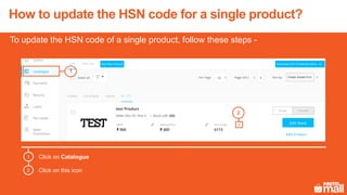 How to update HSN code - Wholesale | PPT