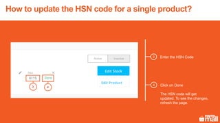 How to update HSN code - Wholesale | PPT