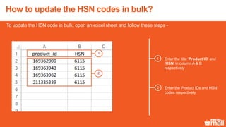 How to update HSN code - Wholesale | PPT