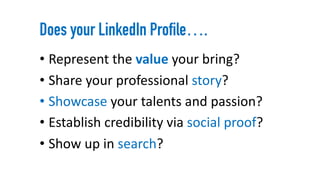 LinkedIn for Social Workers AASW 2019 | PDF