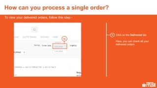 Single order processing local commerce- B2C | PPT