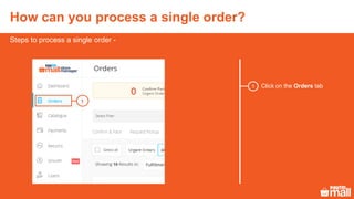 Single order processing local commerce- B2C | PPT