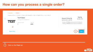 Single order processing local commerce- B2C | PPT