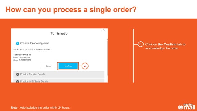 Single order processing local commerce- B2C | PPT
