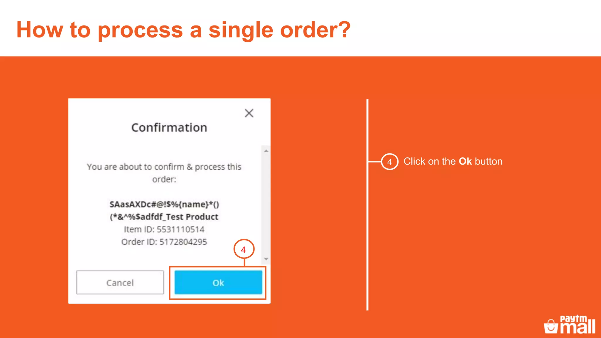 Single order processing - self delivery | PDF