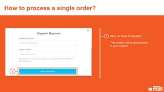Single order processing - self delivery | PDF