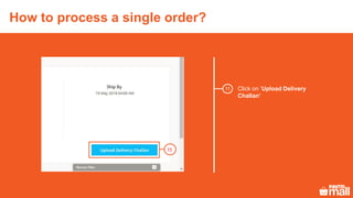 Single order processing - self delivery | PDF