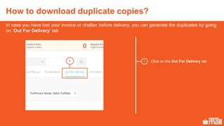 Single order processing - self delivery | PDF