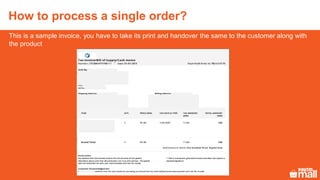 Single order processing - self delivery | PDF
