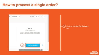 Single order processing - self delivery | PDF