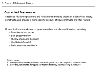 Behavioral Change Theories in HCI | PDF
